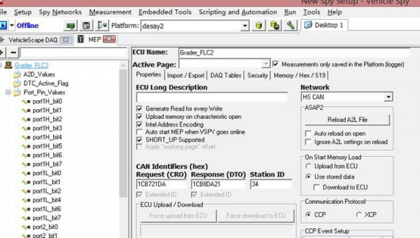美国英特佩斯控制系统有限公司深圳代表处 » Vspy3标定以及ccp数据记录过程介绍