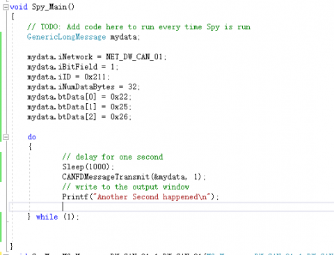 美国英特佩斯控制系统有限公司深圳代表处 » 如何在C-Code-Interface里面创建并且发送CANFD报文